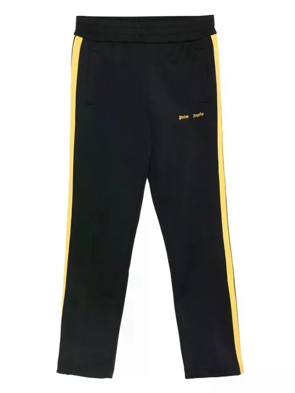 Palm Angels Logo-embroidered Side-stripe Track Pants - Black