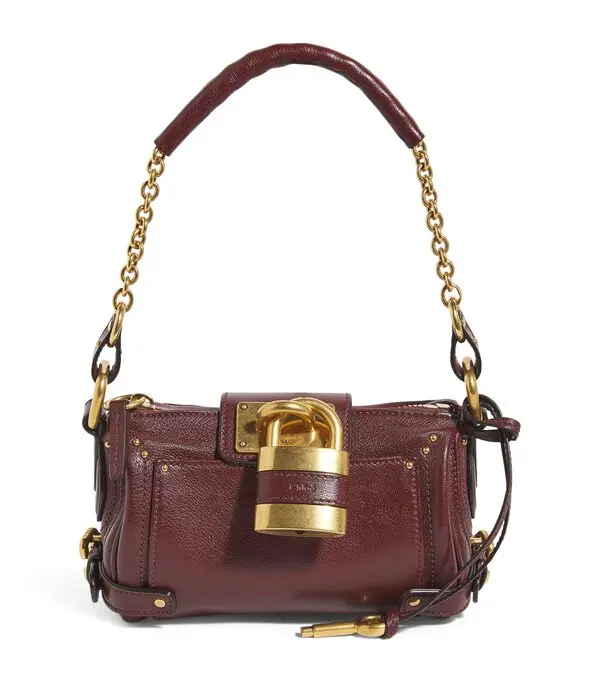 Chloé Mini Leather Paddington Shoulder Bag - Brown