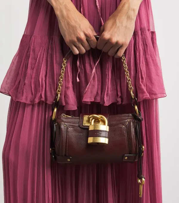 Chloé Mini Leather Paddington Shoulder Bag - Brown