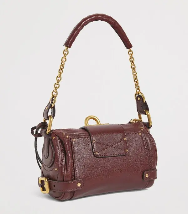 Chloé Mini Leather Paddington Shoulder Bag - Brown
