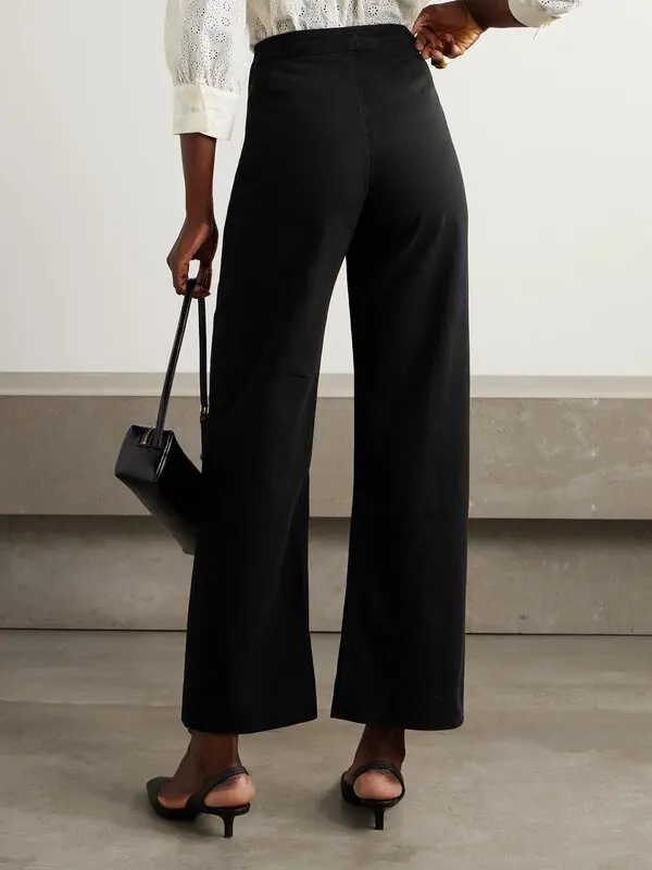 BODE Button-embellished High-rise Straight-leg Jeans - Black