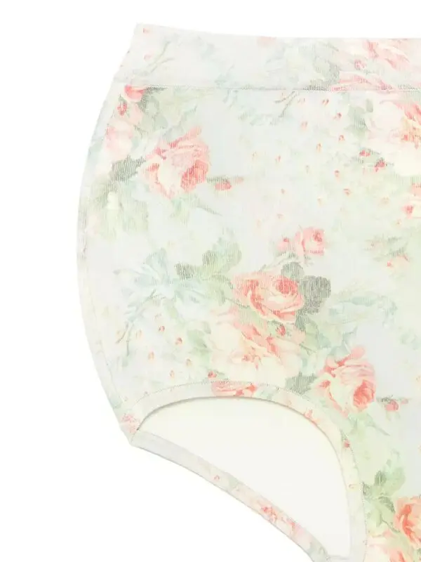 Simone Rocha Floral-print Brief - Multicolour
