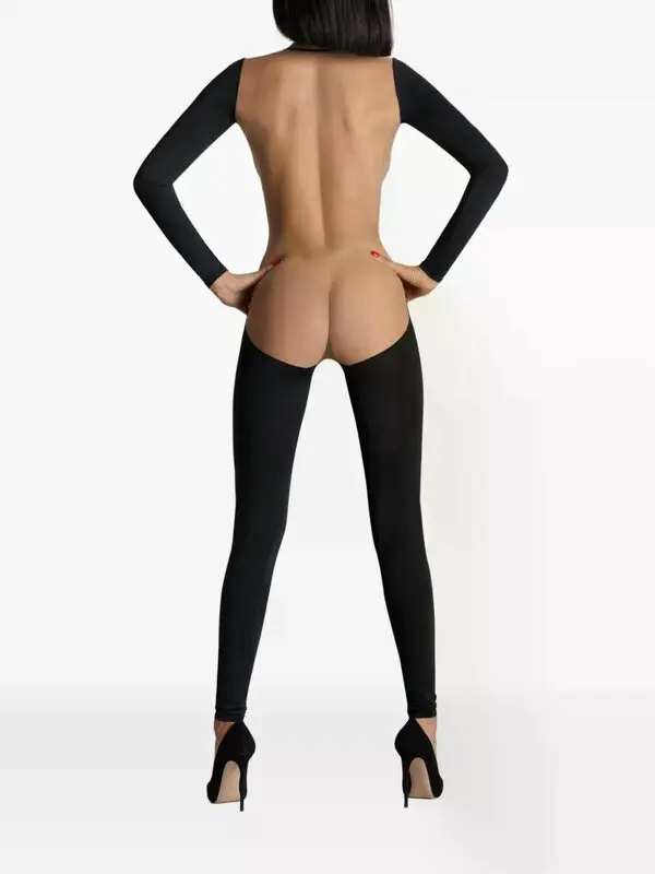 MAISON CLOSE Long-sleeve Backless Catsuit