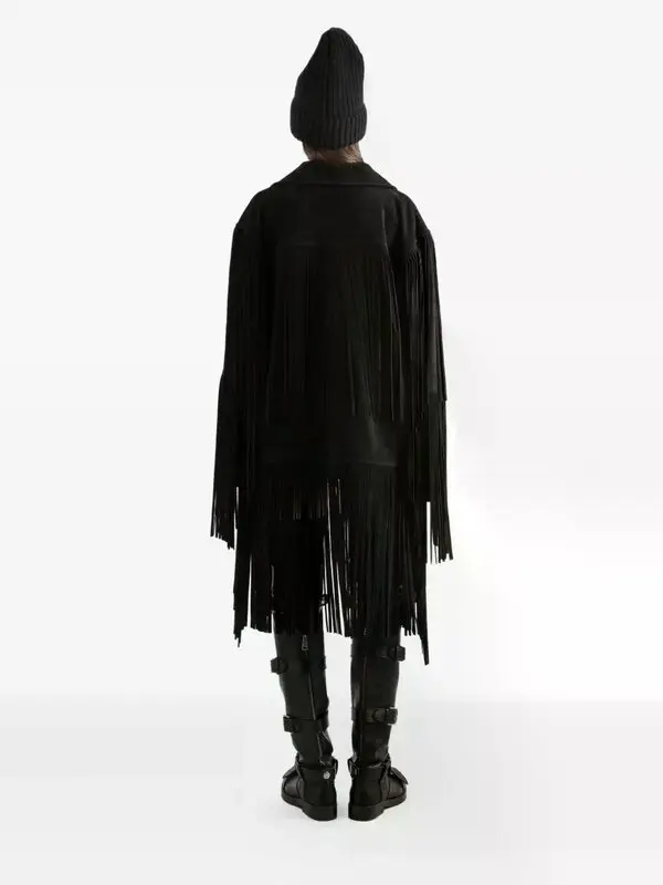 Dolce & Gabbana Suede Fringe Coat