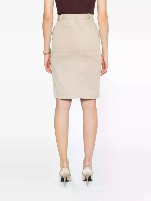 ANINE BING High-waisted Pleated Skirt With Side Slits