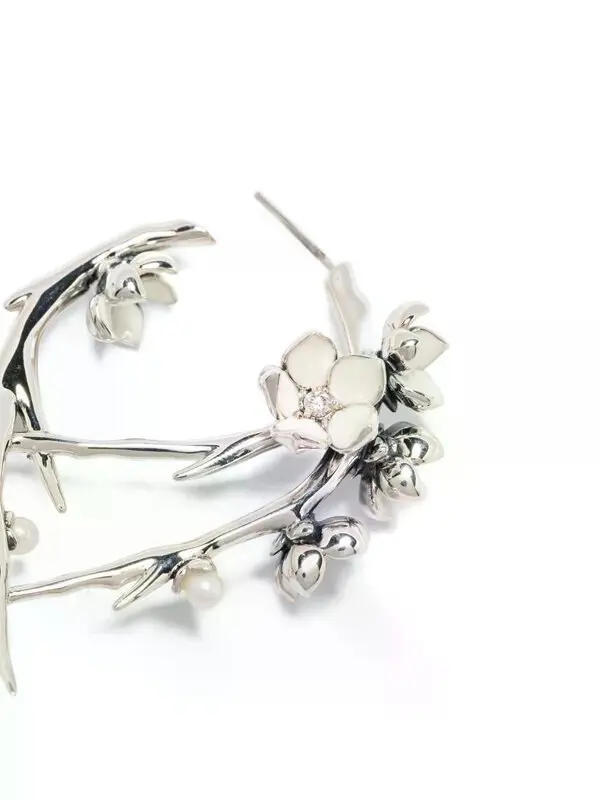 SHAUN LEANE Sterling Multi-stone Flower Earrings