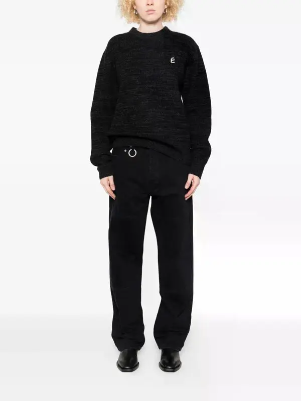 Études Studio Logo-embroidered Round-neck Sweater