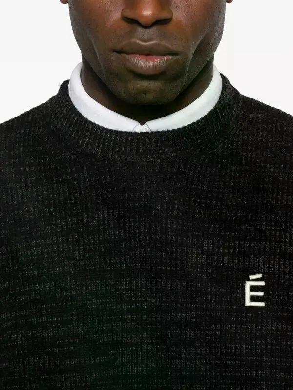 Études Studio Logo-embroidered Round-neck Sweater