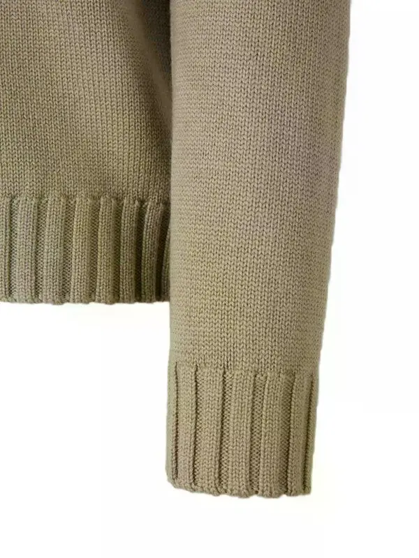 ZANONE Wool Polo Sweater - Brown