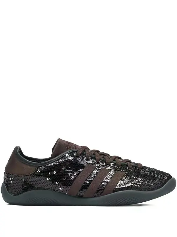 WALES BONNER Sequin-embellished Low Profile Sneakers - Brown