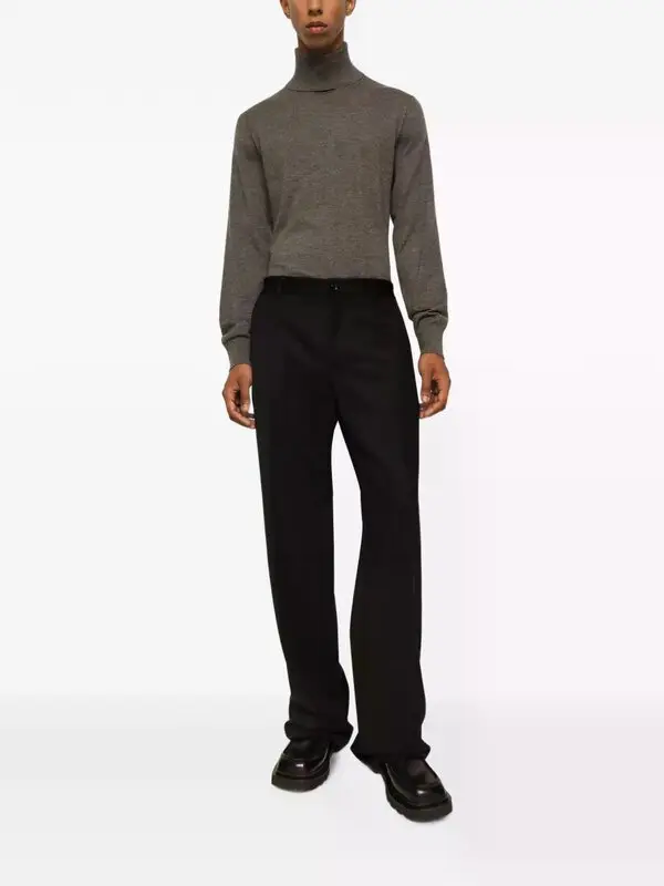 Dolce & Gabbana Cashmere High Neck Jumper - Grey