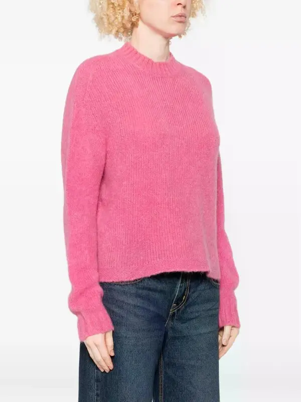 TWINSET Ribbed Knit Crew Neck Sweater