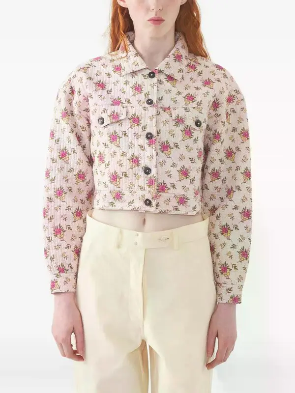 Antik Batik Floral Quilted Jacket