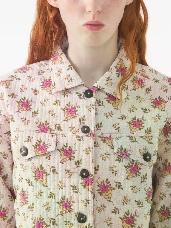 Antik Batik Floral Quilted Jacket