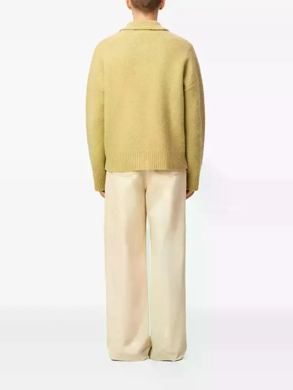 AMI Paris De Coeur Long-sleeved Polo Shirt