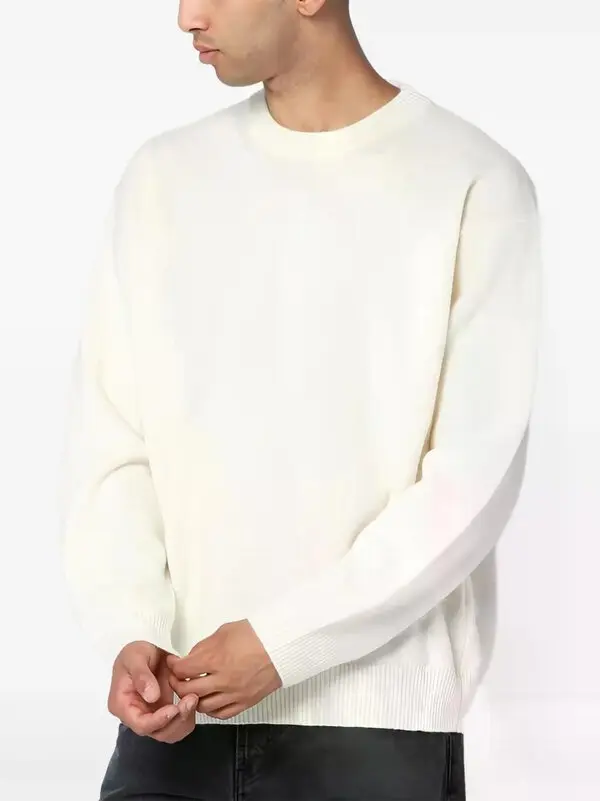 ROBERTO COLLINA Crew Neck Sweater - Neutrals