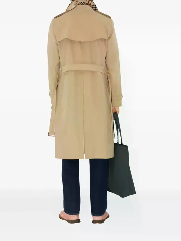 Burberry Kensington Double-breasted Cotton Gabardine Trench Coat