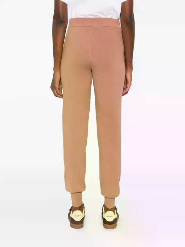 TWINSET Knitted Drawstring Trousers - Brown