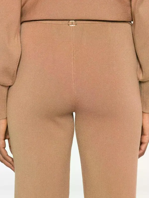 TWINSET Knitted Drawstring Trousers - Brown