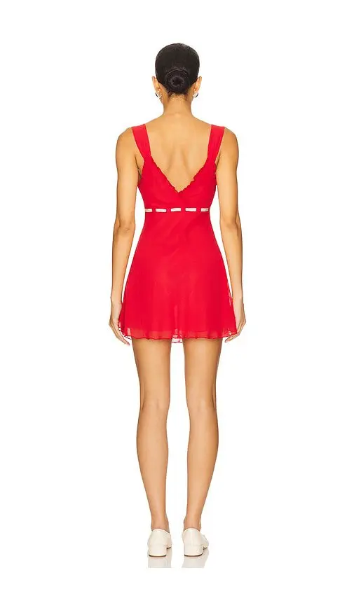 Frankies Bikinis Dreamer Chiffon Mini Dress