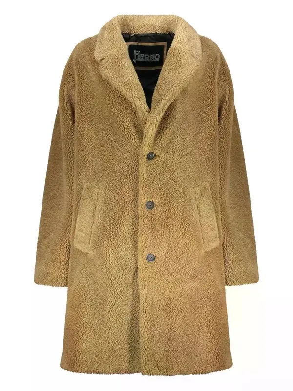 Herno Shearling Coat - Brown