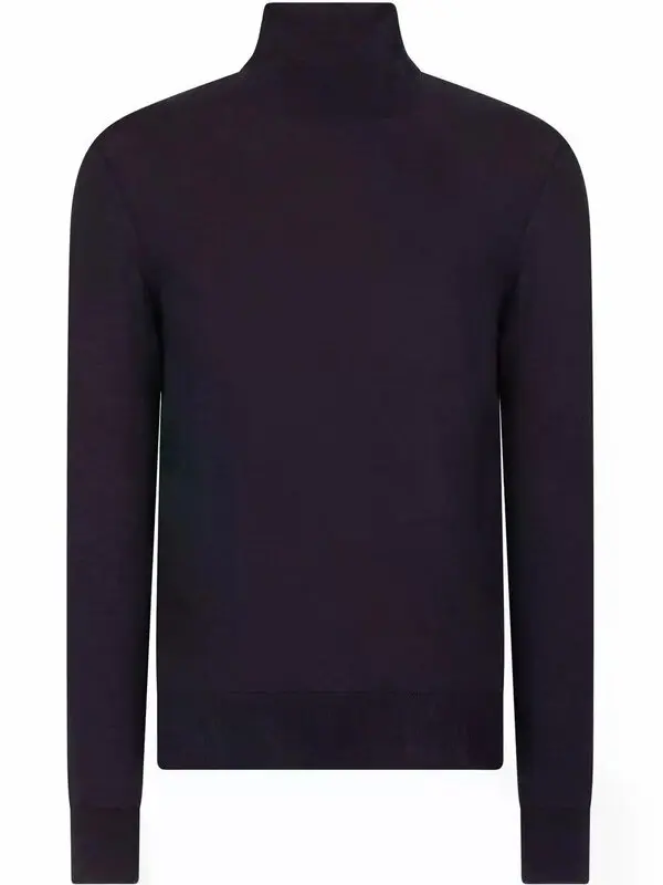 Dolce & Gabbana Cashmere Roll Neck Sweater - Blue