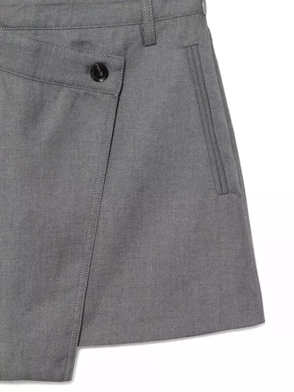 B+AB Wrap Skirt With Button Fastening