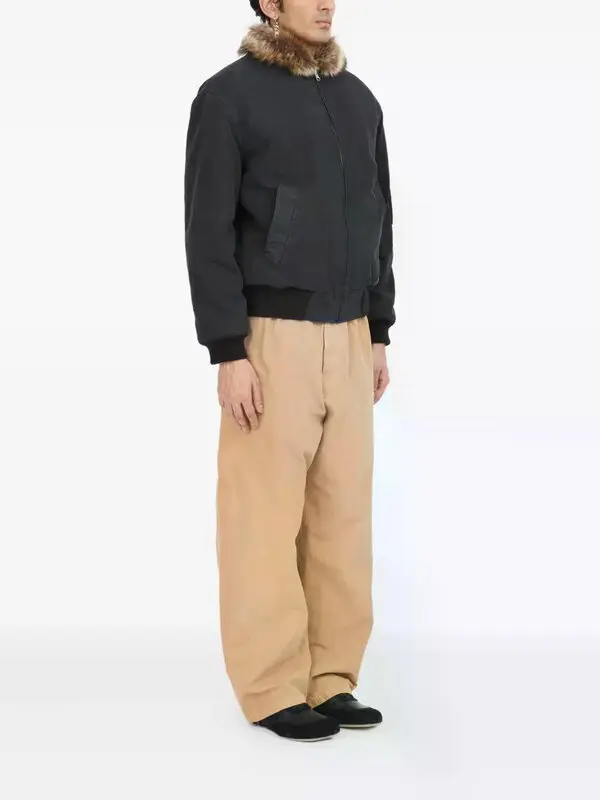 MAISON MARGIELA Fur-collar Cotton Bomber Jacket