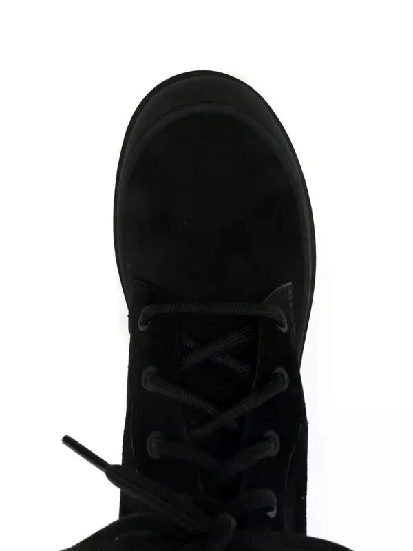 Moncler Vera Lace-up Boots With Logo Patch - Black