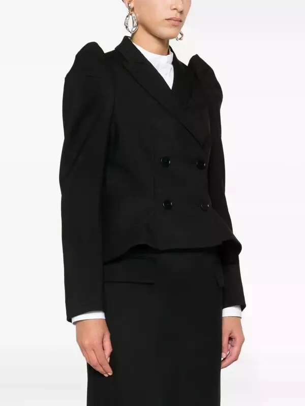 Alexander McQueen Puff-sleeve Double-breasted Jacket