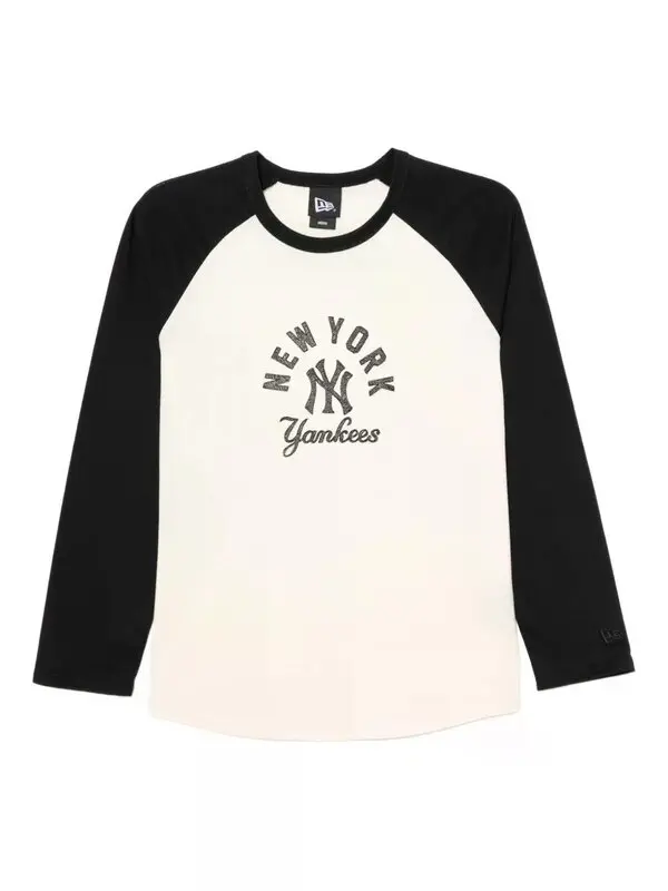New Era Logo-embroidered T-shirt - Neutrals