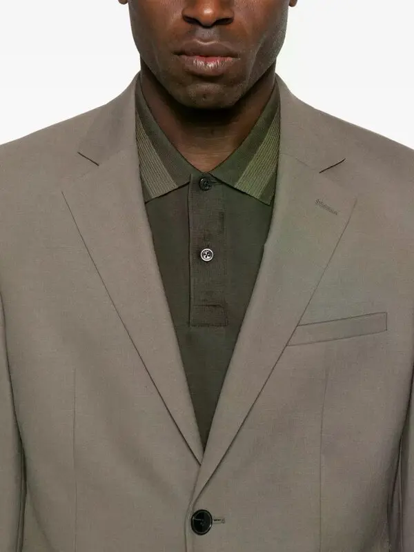 Hugo Wool Blend Single-breasted Suit - Brown