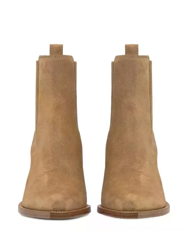 BUTTERO® Suede Pointed Toe Block Heel Boots