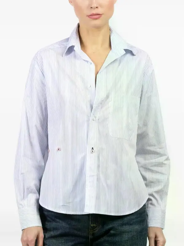 CISSA Striped Shirt With Chest Pocket