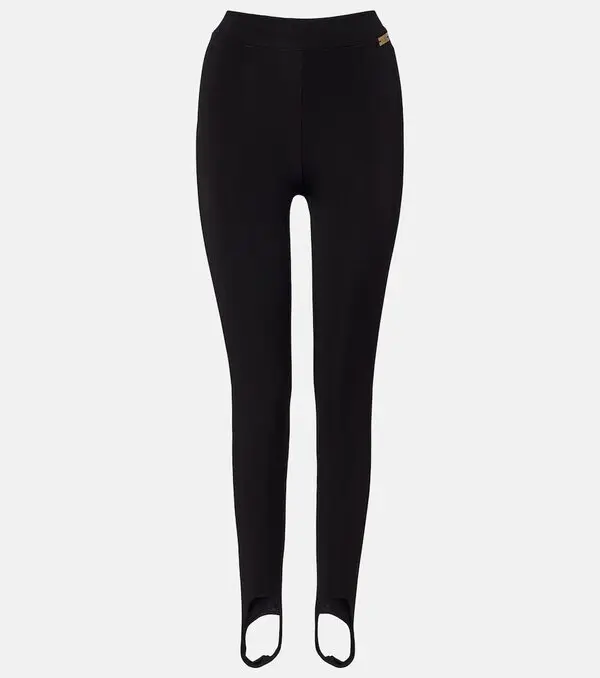 Balmain Jersey Stirrup Leggings - Black