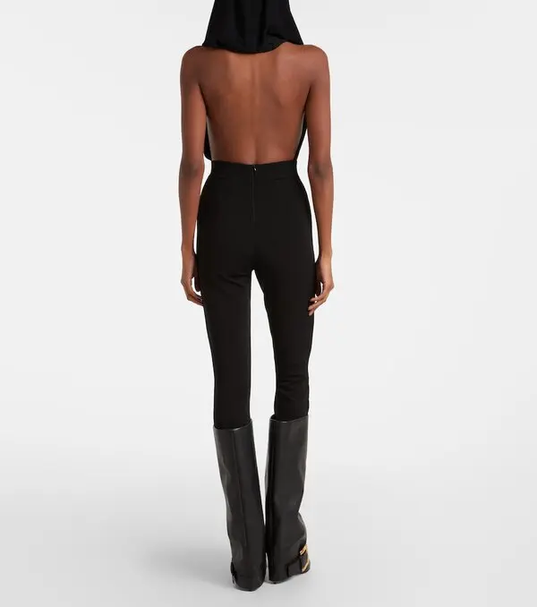 Balmain Jersey Stirrup Leggings