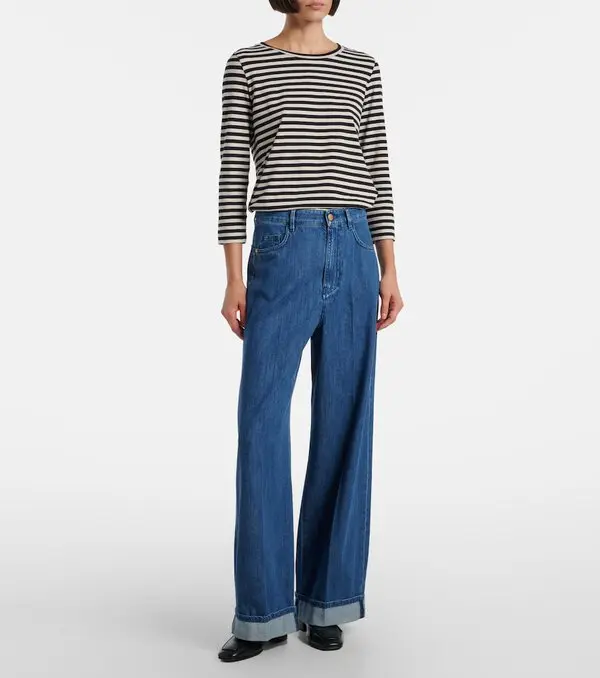 Max Mara High-rise Wide-leg Jeans