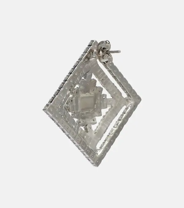 Rebecca Vallance Louise Crystal-embellished Diamond Earrings