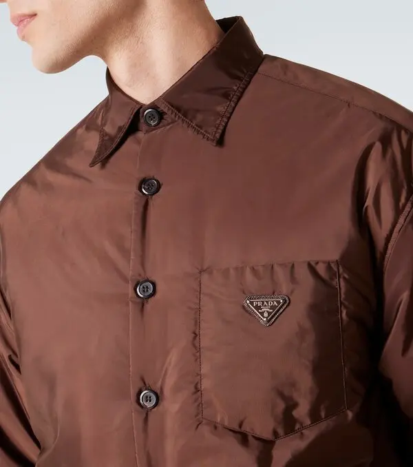 Prada Re-nylon Logo Shirt