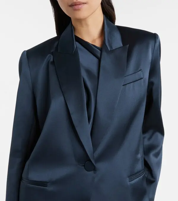 THE SEI Oversized Silk Blazer