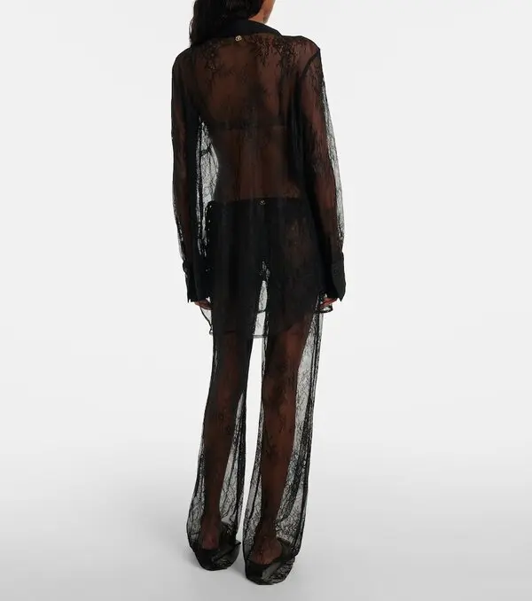 BANANHOT Allen Floral Lace Shirt