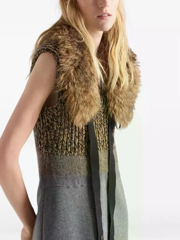 Prada Wool V-neck Dress
