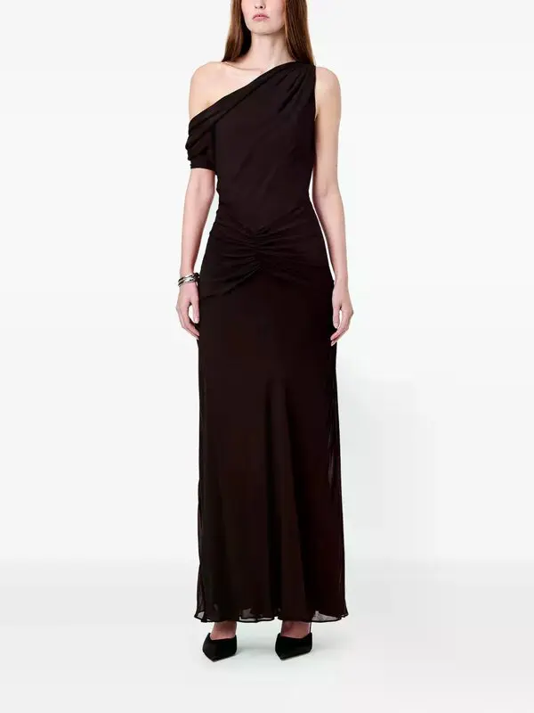 NICHOLAS Elza One-shoulder Maxi Dress - Brown