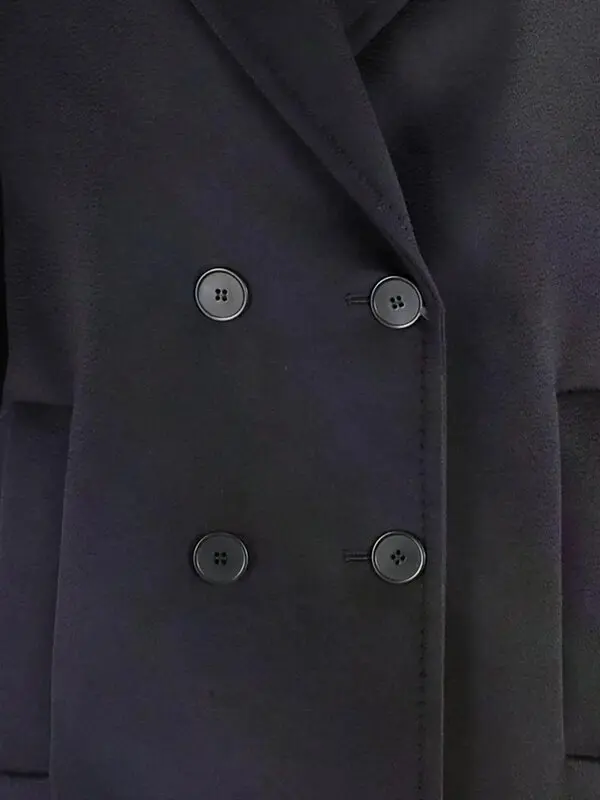 Max Mara Double-breasted Wool Coat - Blue