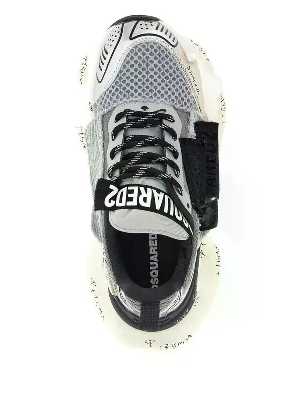 Dsquared2 Faster Mesh-inserts Sneakers - Grey