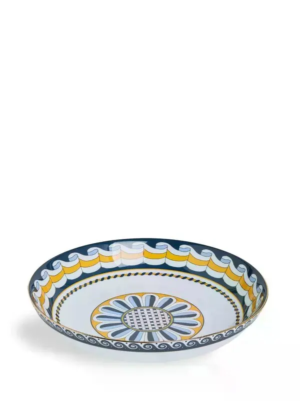 La DoubleJ Pasta Graphic-print Bowl - Blue