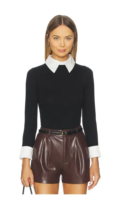Alice + Olivia Porla Collared Sweater