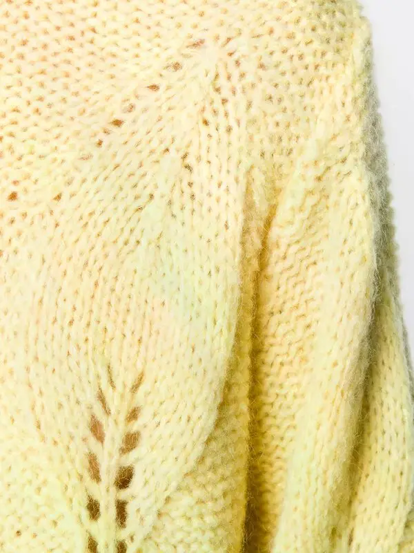 M.I.H JEANS Leaf Pattern Knit Sweater