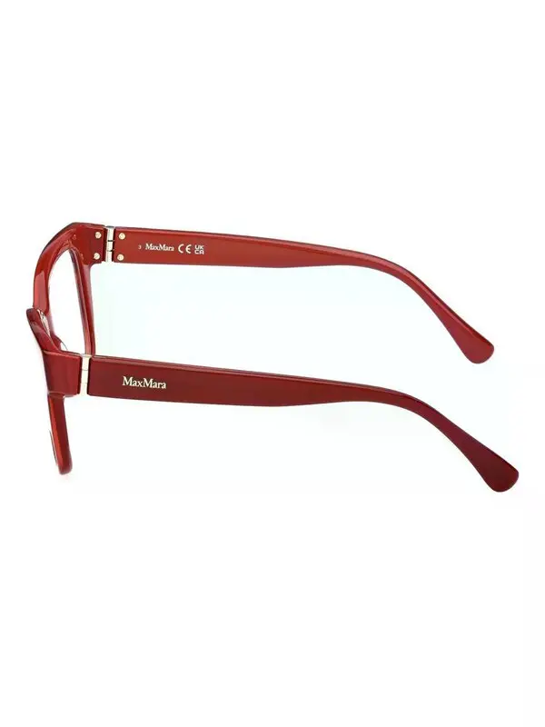 Max Mara Rectangle Frame Eyeglasses - Red