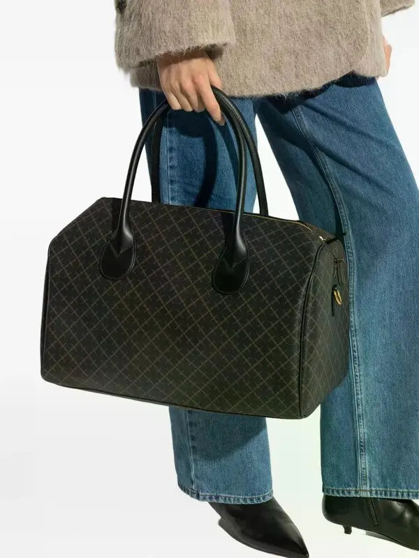 BY MALENE BIRGER Geometric Pattern Tote Bag - Brown
